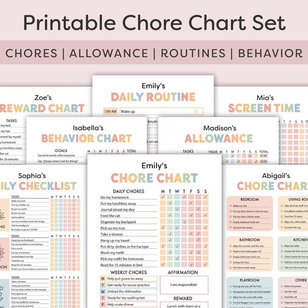 Reward Points Chart for Kids - Etsy