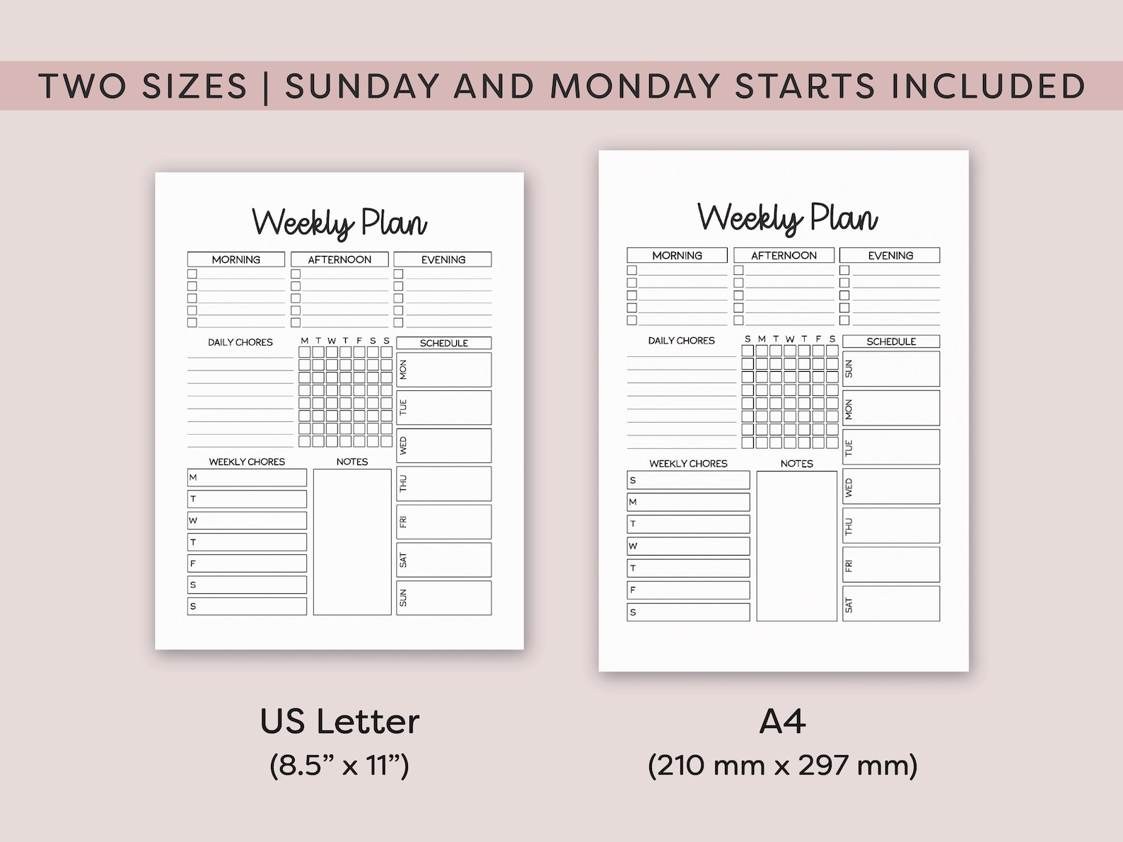 Chore Chart for Teens Editable Chore Chart Teenager Chore Chart ADHD ...