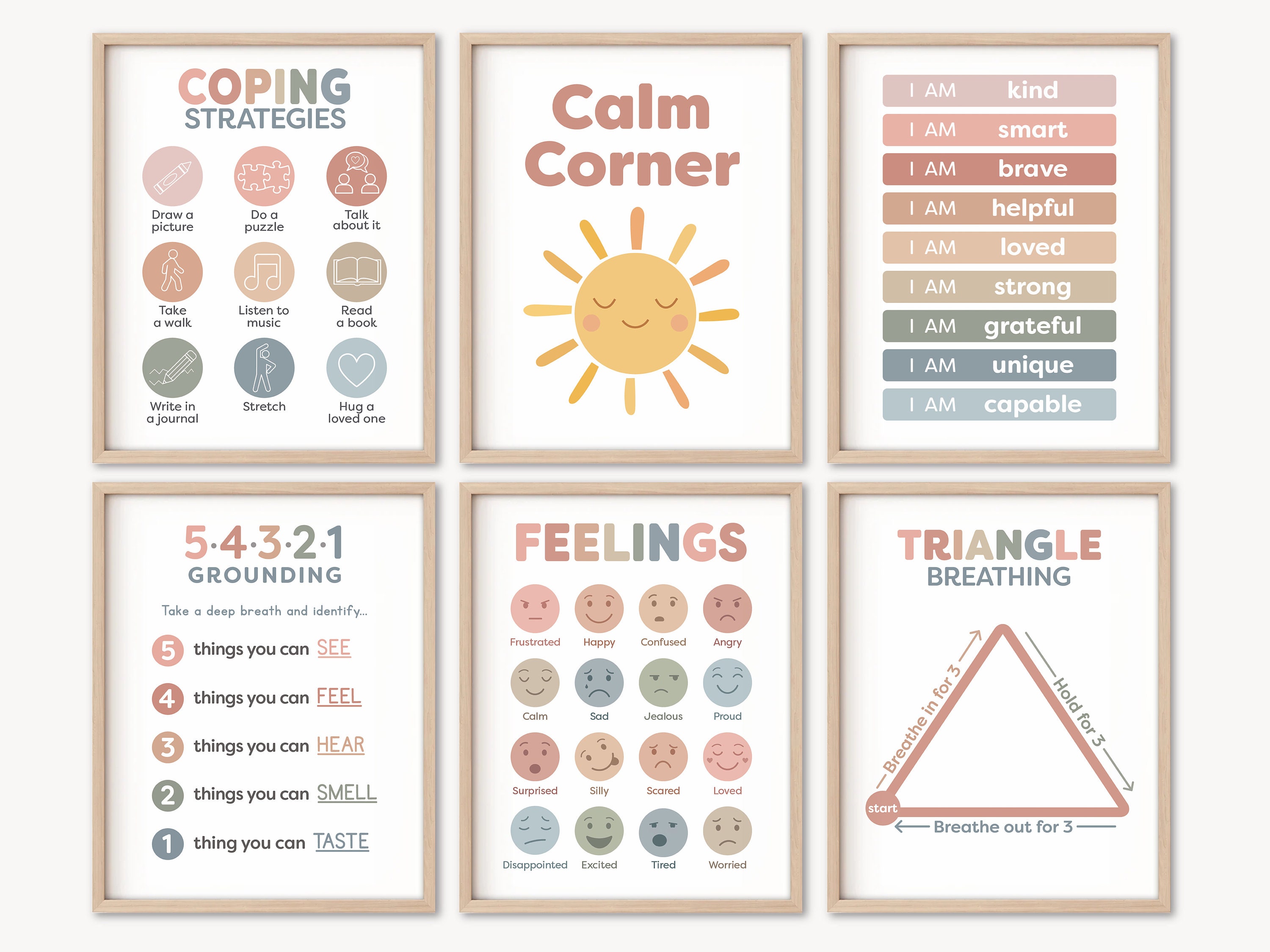 Calming Corner for Toddler Calm Corner Poster Feelings Chart Coping ...