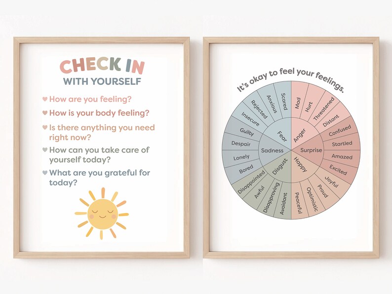 Calming Corner Posters | Feelings Chart, Coping Skills, Positive ...