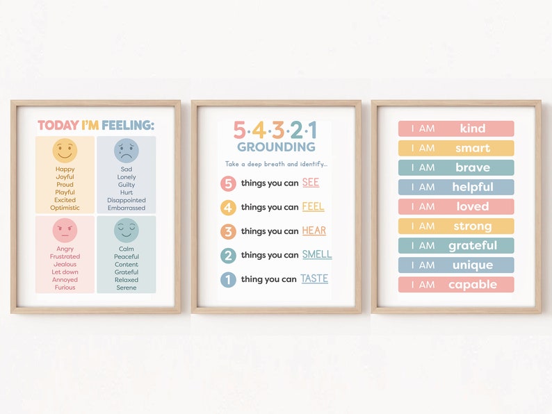 Calm Down Corner Visuals Calming Corner Classroom Posters Kids Room ...