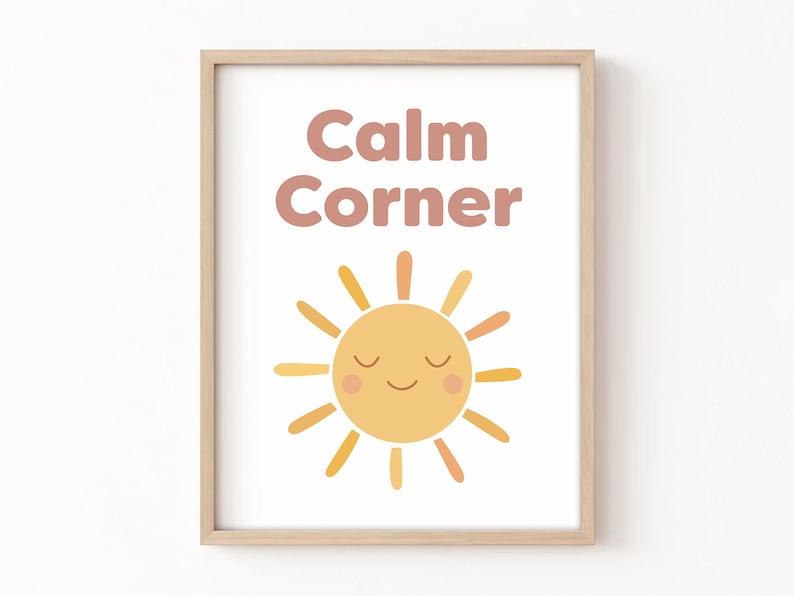 Calm Down Corner Posters Calm Down Corner Printables SEL Emotions ...