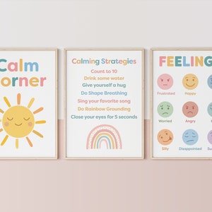 Calm Corner Posters Calm Corner Toddler Feelings Chart Coping Skills ...