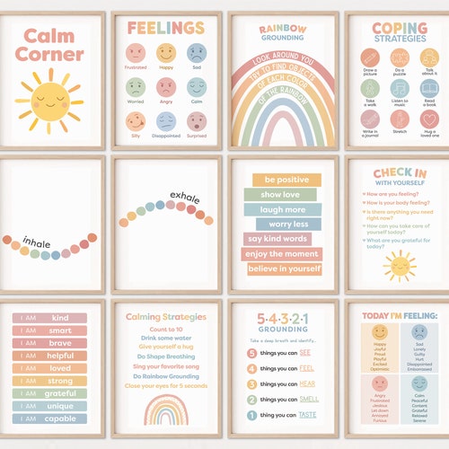 10 Calming Corner Posters Calm Down Corner Poster Printable - Etsy ...