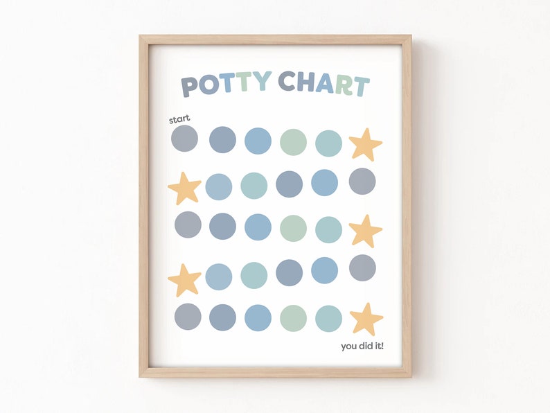 Potty Training Chart Printable Potty Chart Printable Potty Sticker ...