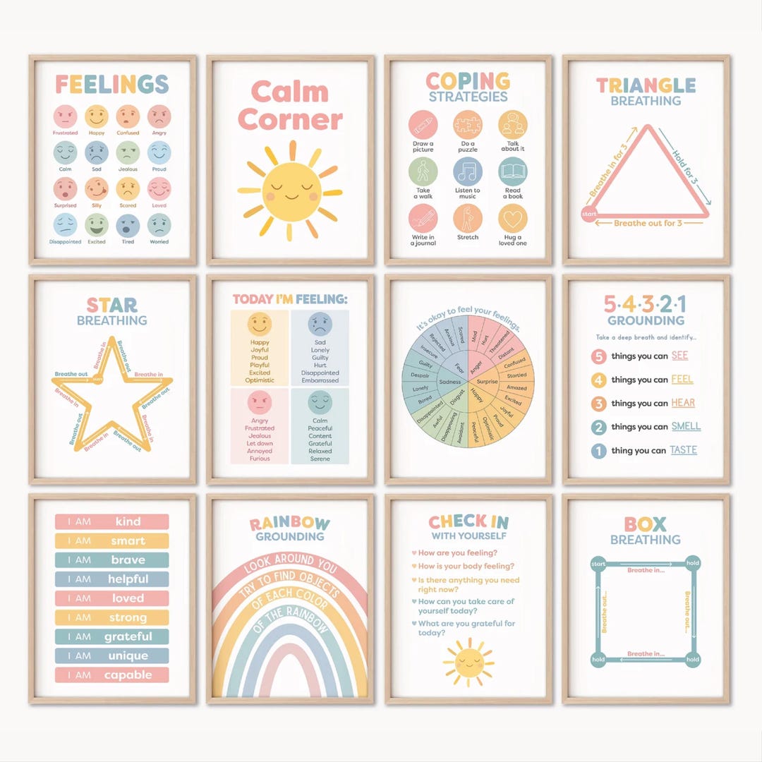 Calm Down Corner Posters SEL Emotions Poster Calm Down Corner ...