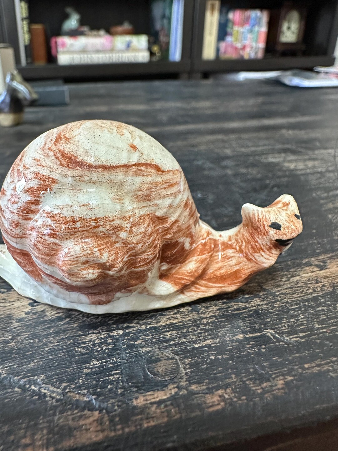 Ceramic Snail Handmade From Mt. St. Helen's Volcanic Ash, 1980's, One ...