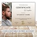 Hair / Barber Certificate Diploma Template Canva Template Gold Dipoma ...