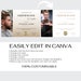 Hair / Barber Certificate Diploma Template Canva Template Gold Dipoma ...