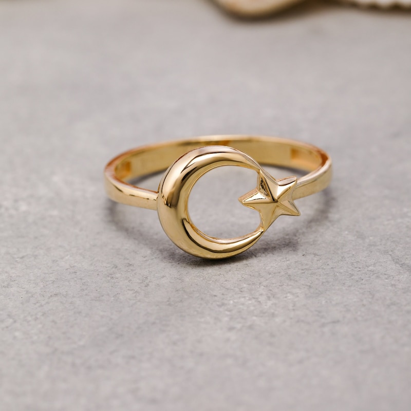 Moon Ring - Etsy