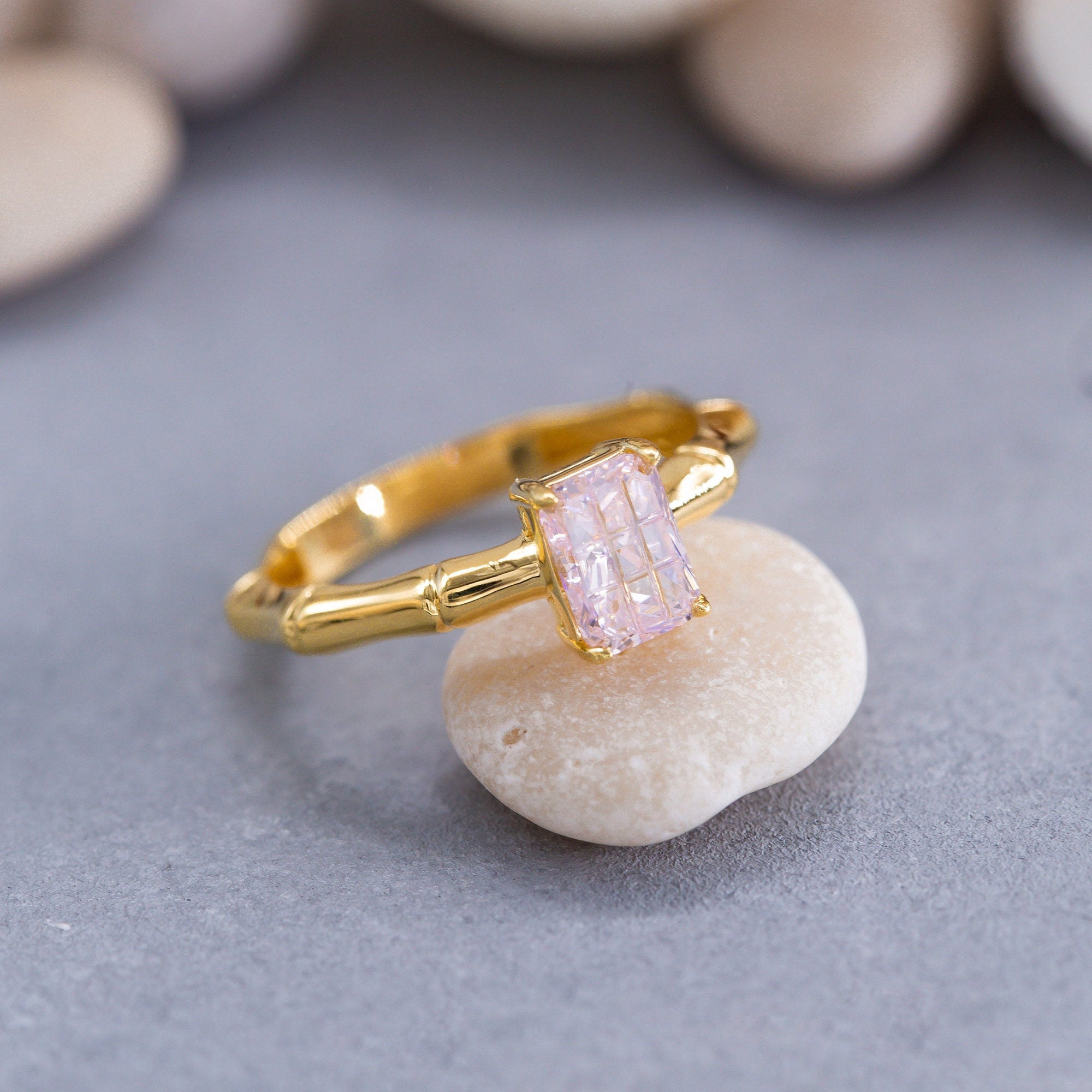 14K Solid Gold Bamboo Ring Sterling Silver Bamboo Ring - Etsy