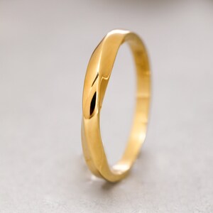 14K Solid Gold Mobius Ring, 925 Sterling Silver Mobius Ring, Gold Wedding Ring, Engagement Ring ...