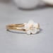 14K Solid Gold Magnolia Flower Ring, 925 Sterling Silver Magnolia ...