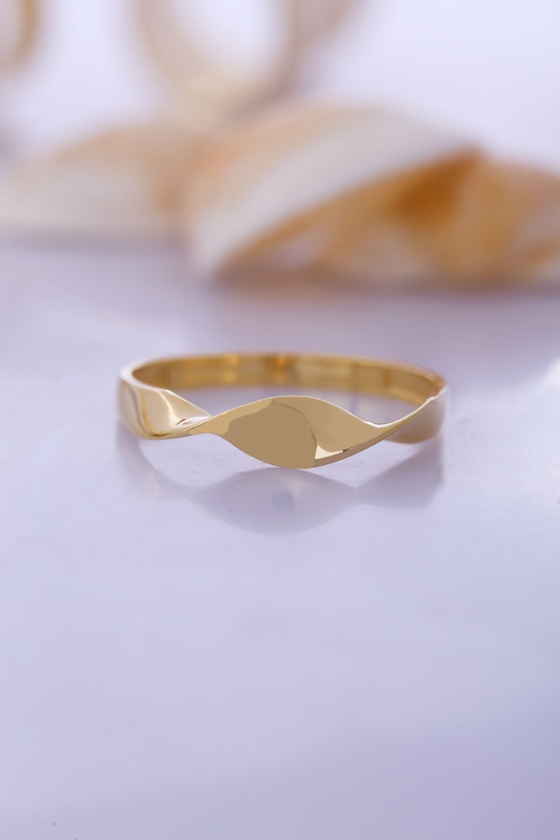 14K Solid Gold Mobius Ring 925 Sterling Silver Mobius Ring | Etsy