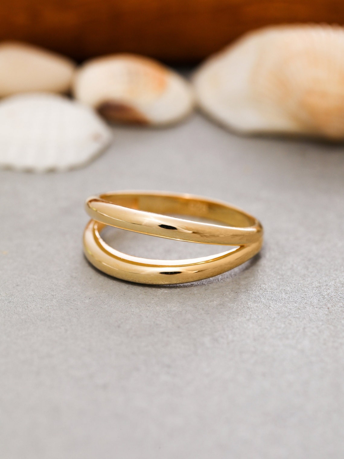 14K Solid Gold Dome Ring Sterling Silver Dome Ring Bold Dome - Etsy
