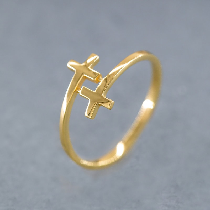 Cross Ring - Etsy