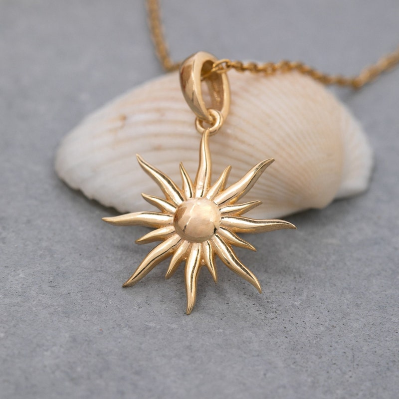 Sun Necklace - Etsy