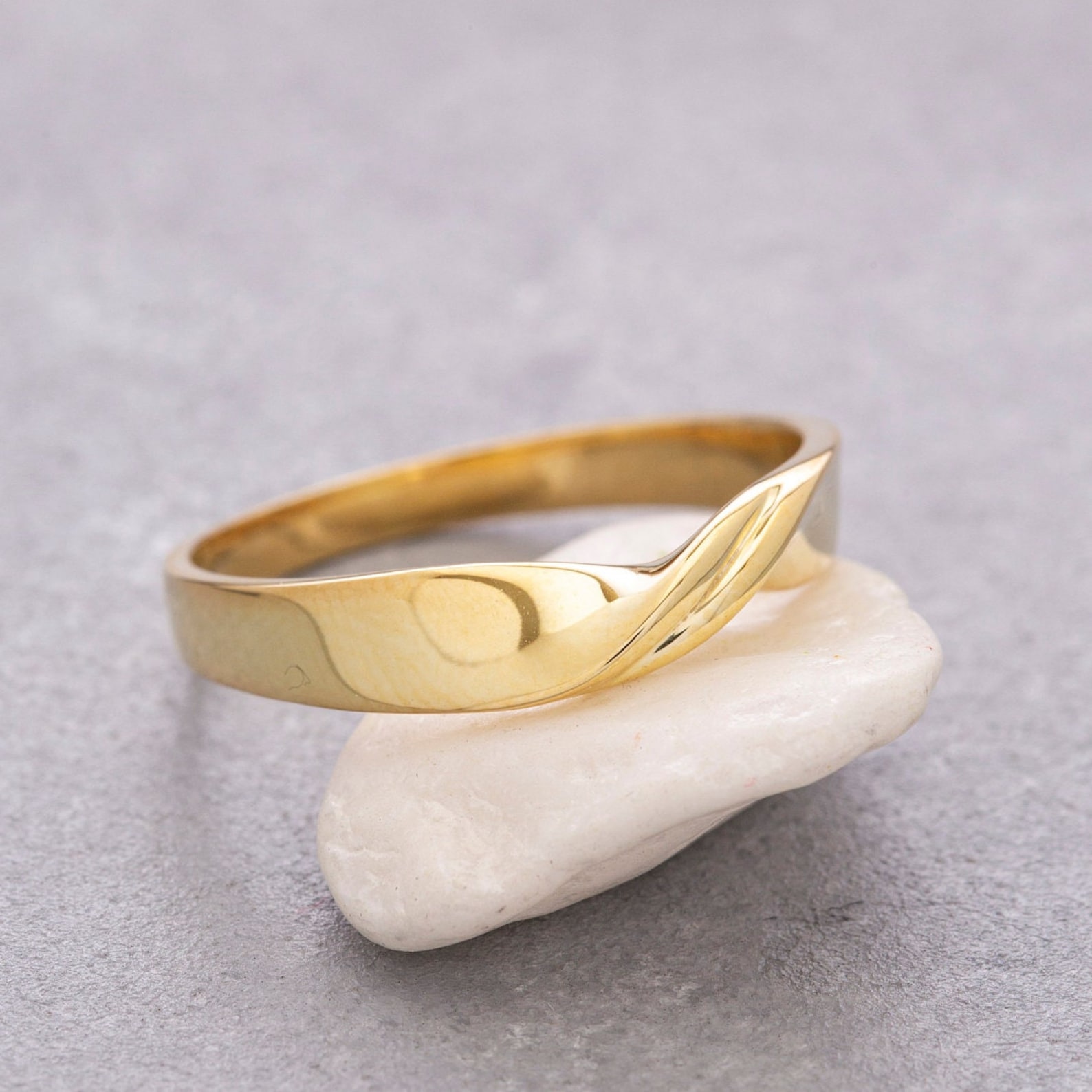 Double Mobius Ring 14K Solid Gold 925 Sterling Silver Mobius | Etsy