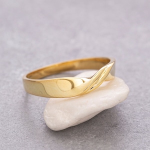 Double Mobius Ring, 14K Solid Gold, 925 Sterling Silver Mobius Ring ...
