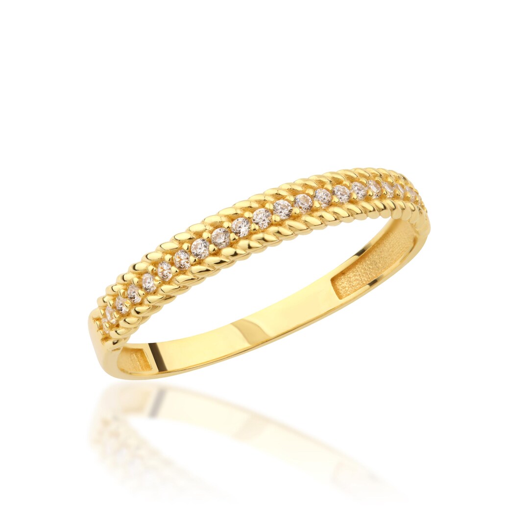14K Solid Gold Braid Ring, 925 Sterling Silver Braid Ring, Infinity ...