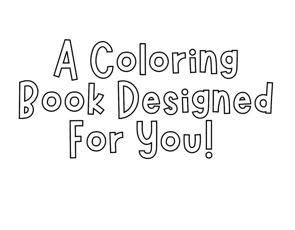10 Page Personalized Coloring Book - Etsy