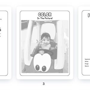 10 Page Personalized Coloring Book - Etsy