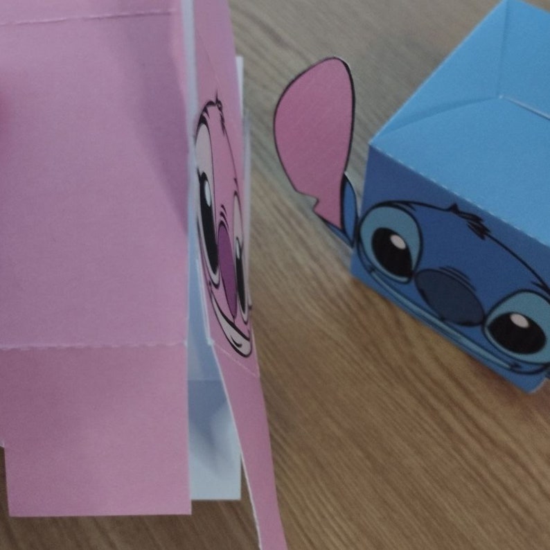 Stitch Party Printable Cube Gift Boxes Digital PDF - Etsy Australia