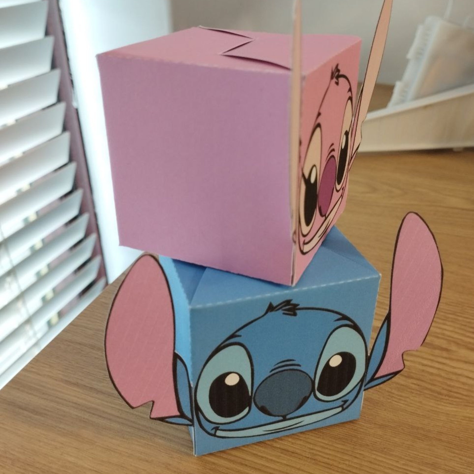 Stitch Party Printable Cube Gift Boxes Digital PDF - Etsy