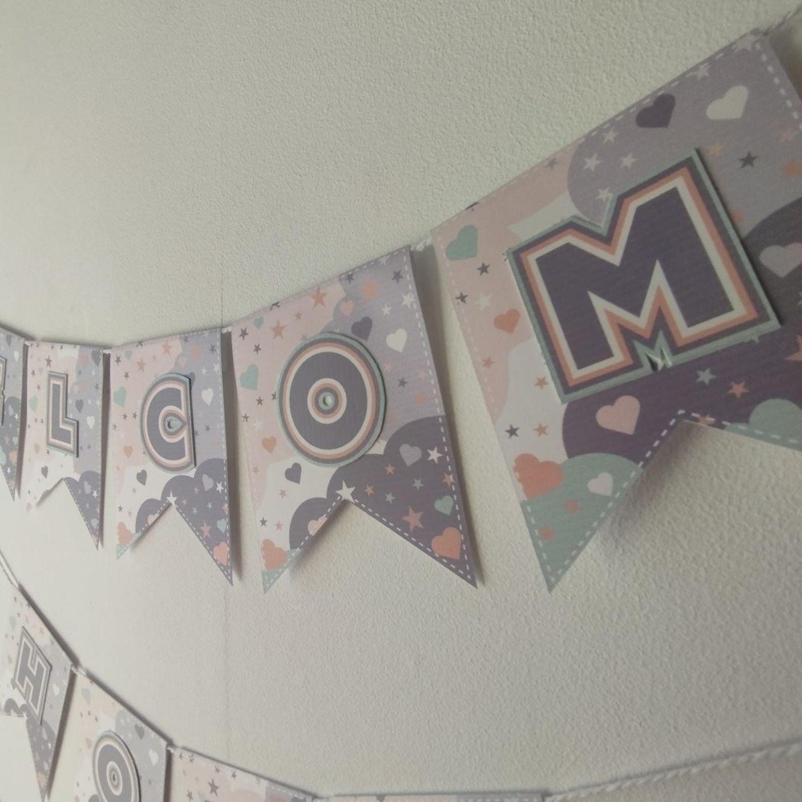 Welcome Home Little One Banner – Printable Baby Arrival Decoration ...