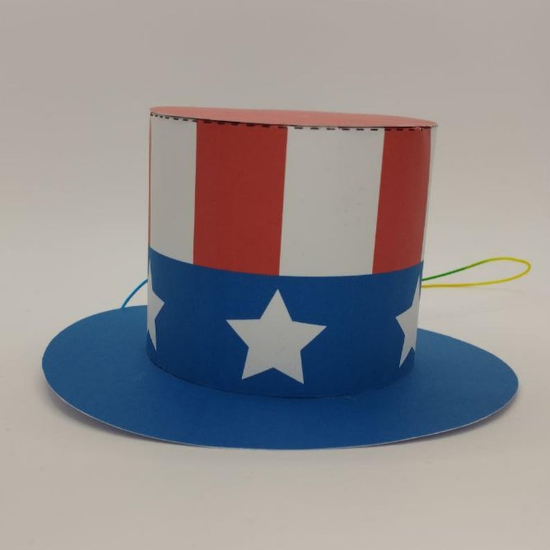 DIY Uncle Sam Hat: A Patriotic Hat for Independence Day - Etsy