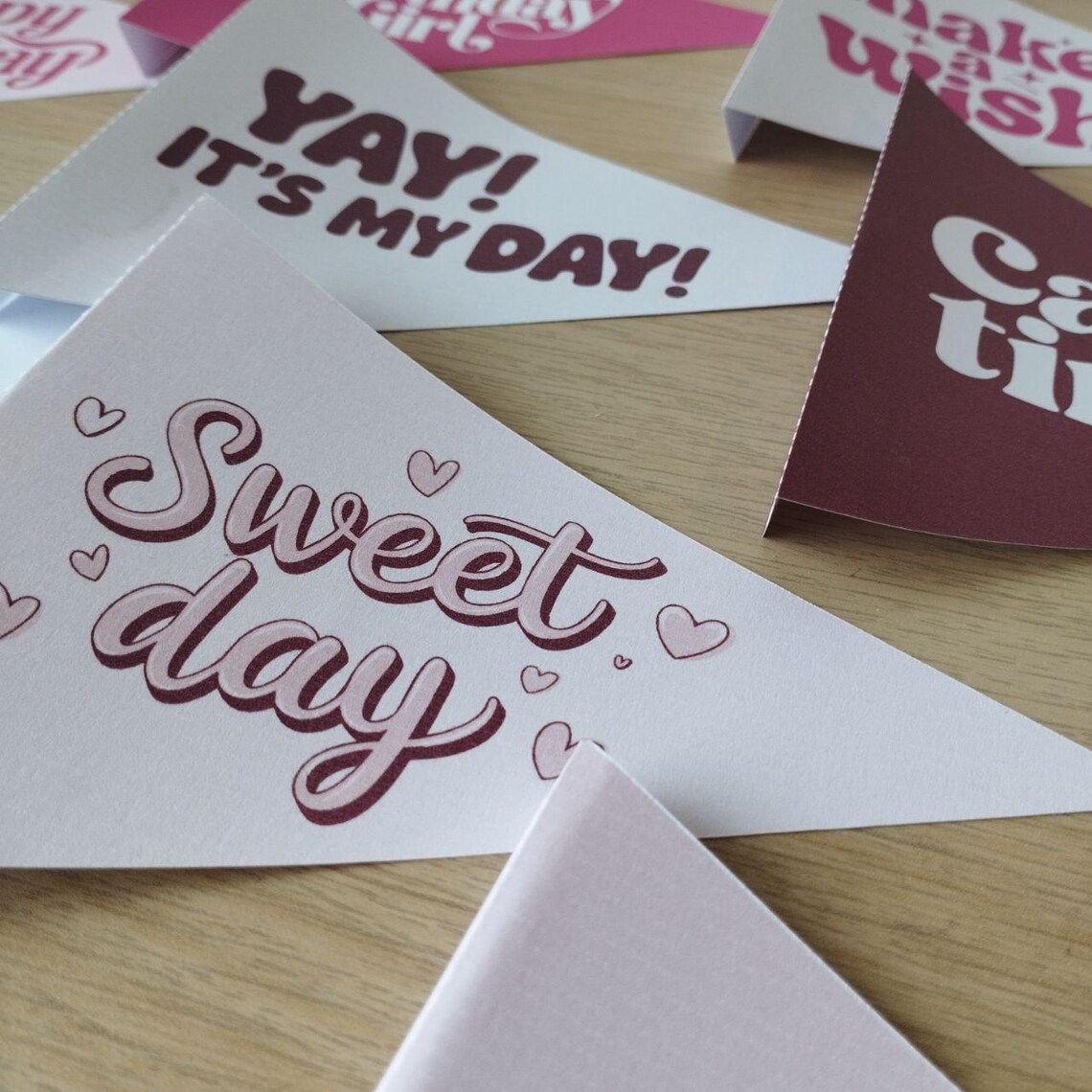 Birthday Girl Pennants – Digital Download | PDF Printable - Etsy