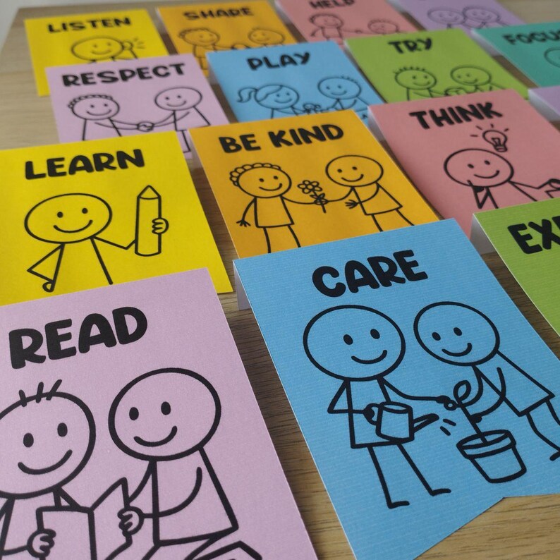 Classroom Rules Banner: 16 Positive Behavior Posters (two Sizes PDF) - Etsy