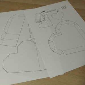 Heart-shaped Gift Box Template | Printable Valentine's Day Box | DIY ...