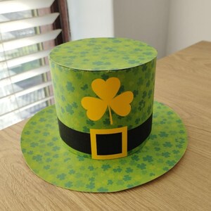 Saint Patricks Day Decor Hat Printable PDF File - Etsy