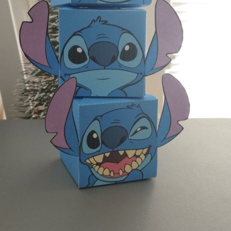 Stitch & Angel Printable Mini Cube Gift Boxes – Instant Download - Etsy