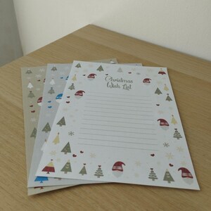 Printable Christmas Wish List for Kids 3 Colour Variations in A4 Format ...