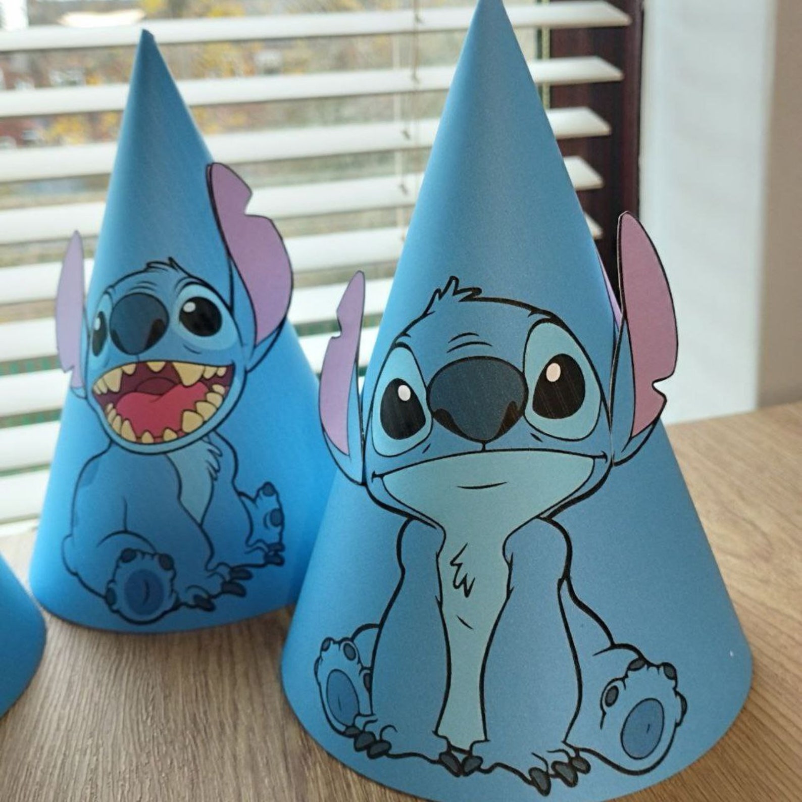Stitch Party Printable | Cone Hats Digital - PDF Download - Etsy