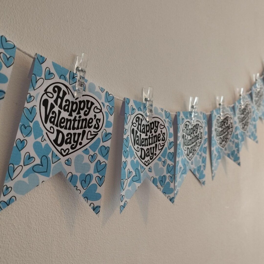 Happy Valentine's Day Banner Printable | DIY Valentine's Day Decoration ...