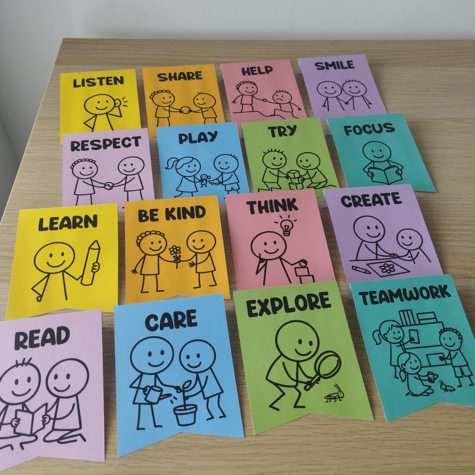 Classroom Rules Banner: 16 Positive Behavior Posters (two Sizes PDF) - Etsy