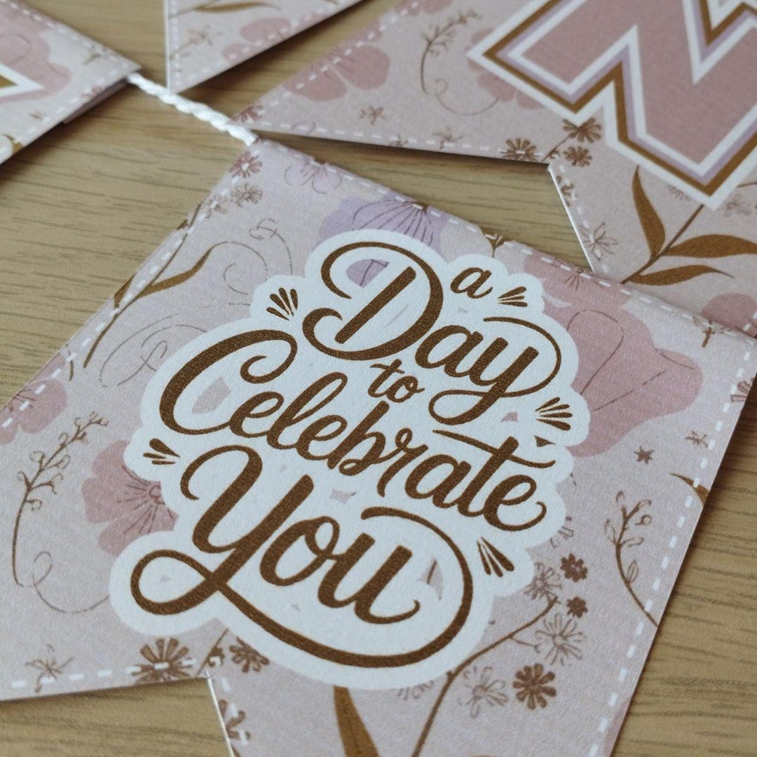 Printable Women's Day Banner | Elegant DIY Decor | Instant Download - Etsy