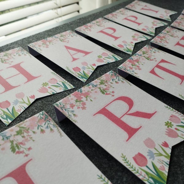 Floral Banner - Etsy