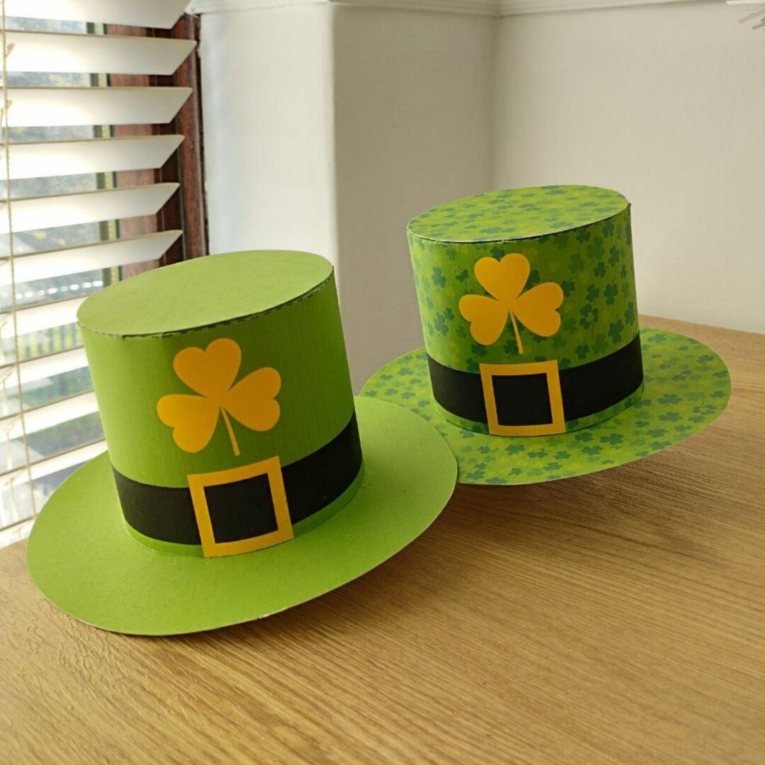 Saint Patricks Day Decor Hat Printable PDF File - Etsy