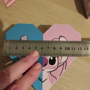 Angel & Stitch Heart Box Template: DIY Valentine's Gift (PDF Download ...