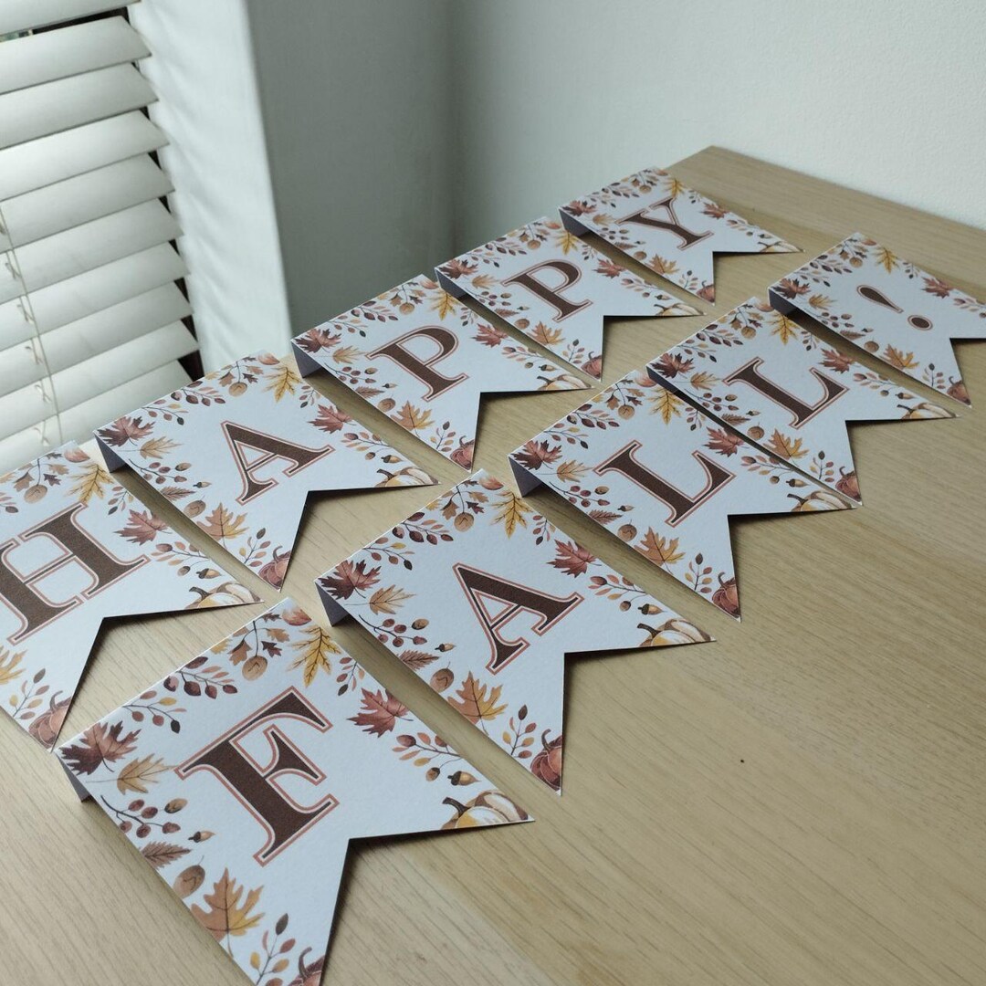 Happy Fall! Printable Banner | Autumn Decor | Digital Download - Etsy