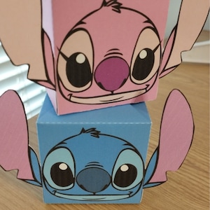 Stitch & Angel Printable Mini Cube Gift Boxes – Instant Download - Etsy