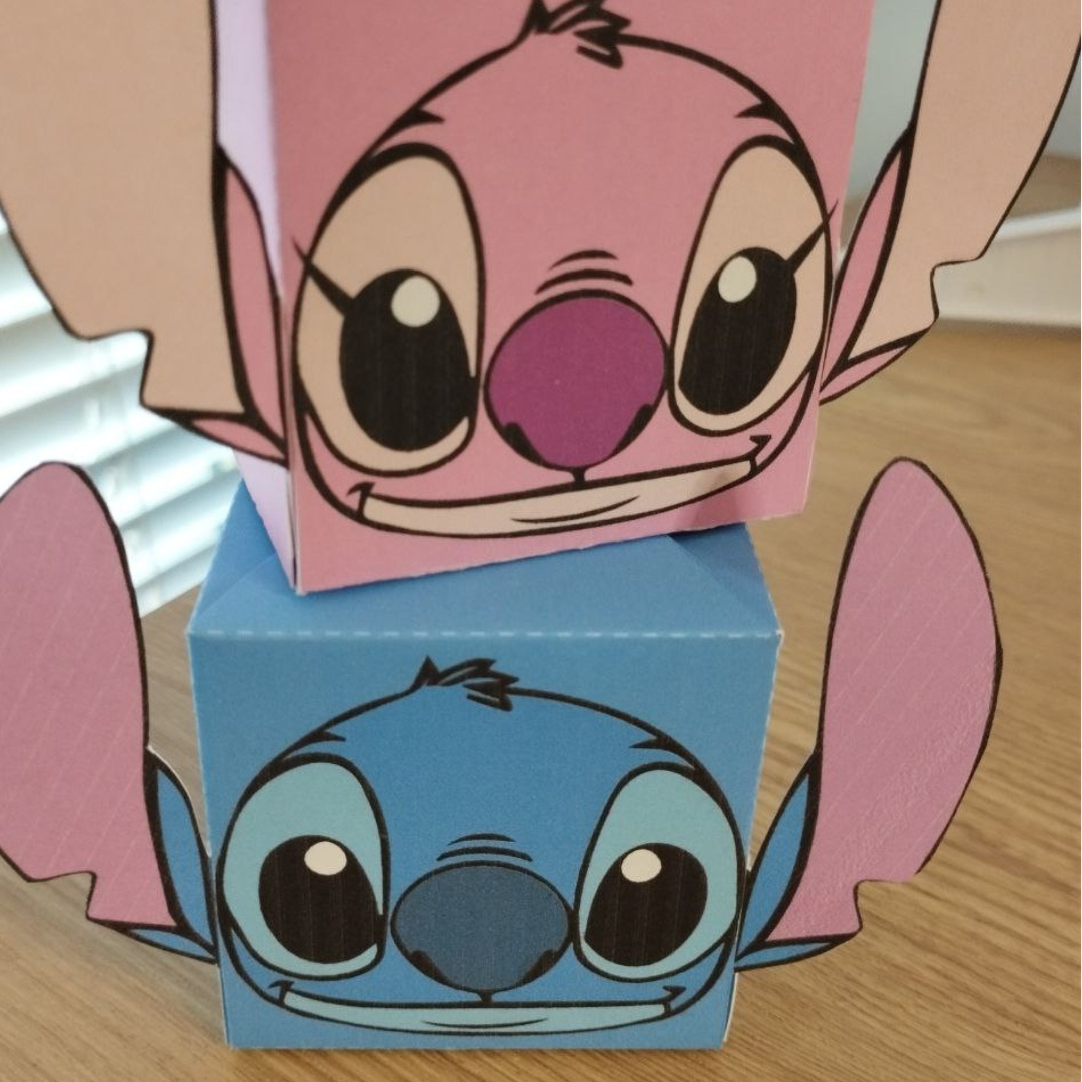 Stitch Party Printable Cube Gift Boxes Digital PDF - Etsy Australia