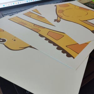 DIY Giraffe Growth Chart: Printable Digital Template for Kids' Rooms ...