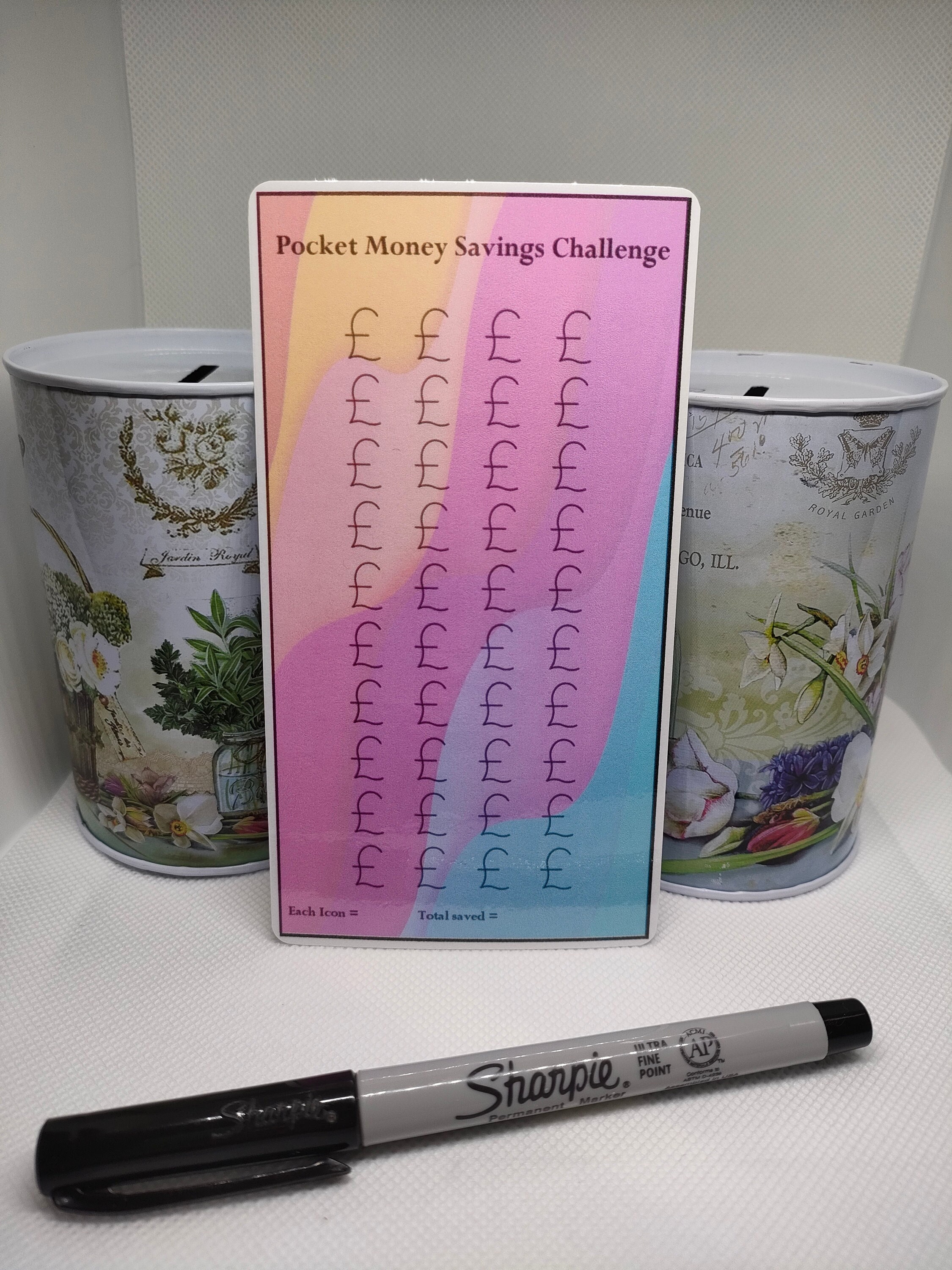 Pocket Money Savings Tracker / Savings Challenge / Cash Stuffing ...