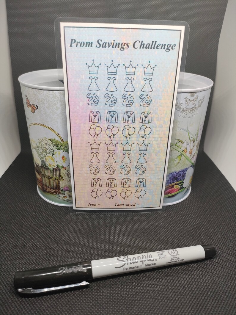 Prom Savings Tracker / Savings Challenge / Cash Stuffing / Money Saving ...