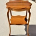 Vintage Solid Cherry Wood Tall French Accent Table - Etsy